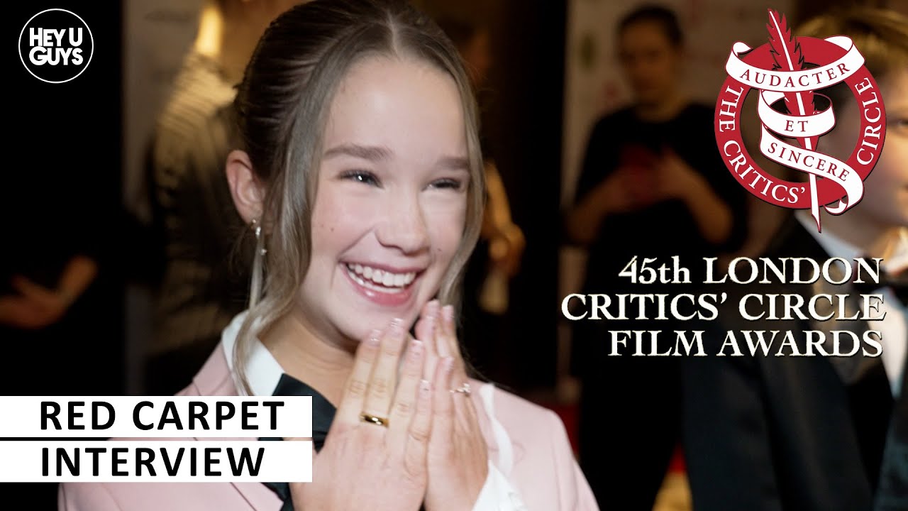 Alisha Weir 2025 Critics Circle Awards Red Carpet Interview Matilda