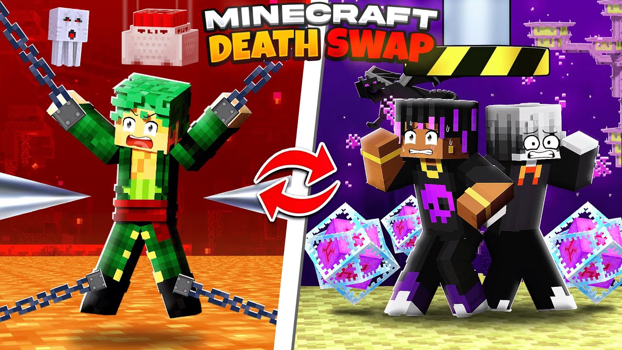 Minecraft Deathswap But Mob Drops Op Items 亞 Youtube