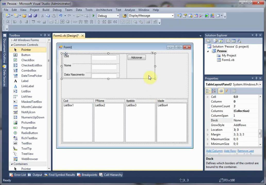 Tablelayoutpanel Youtube
