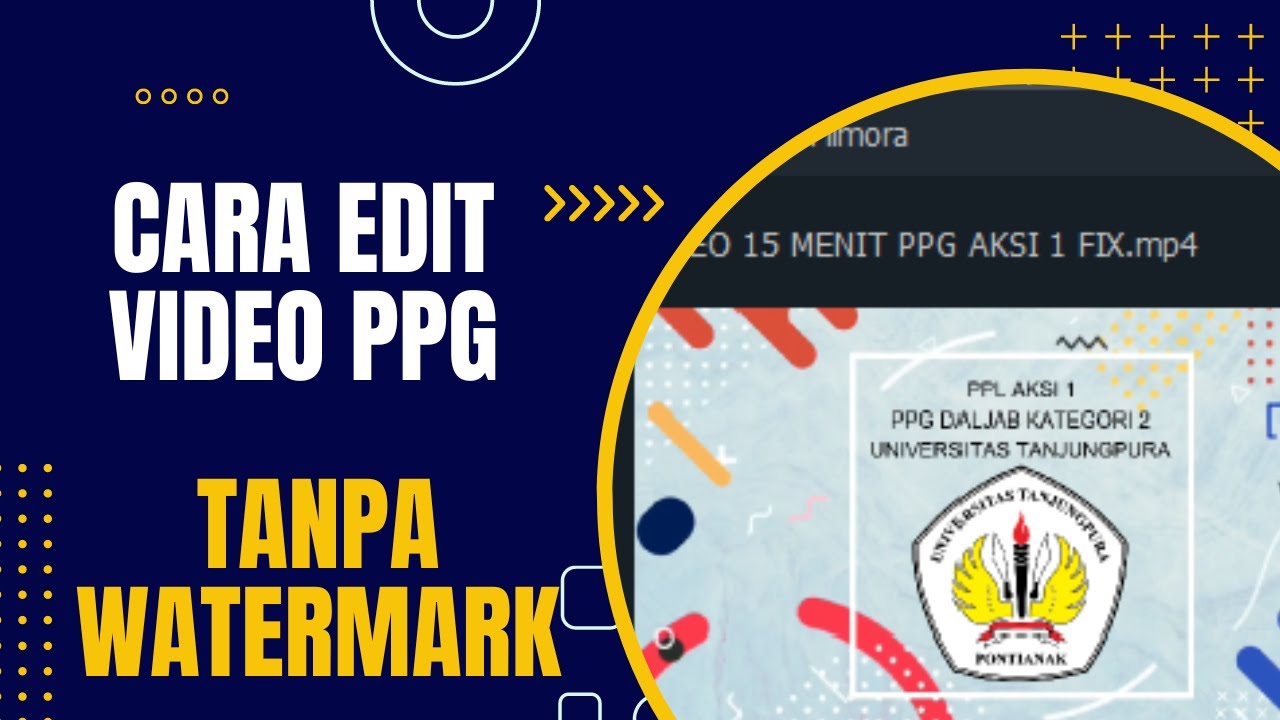 Tutorial Edit Video Ppg Tanpa Watermark Youtube