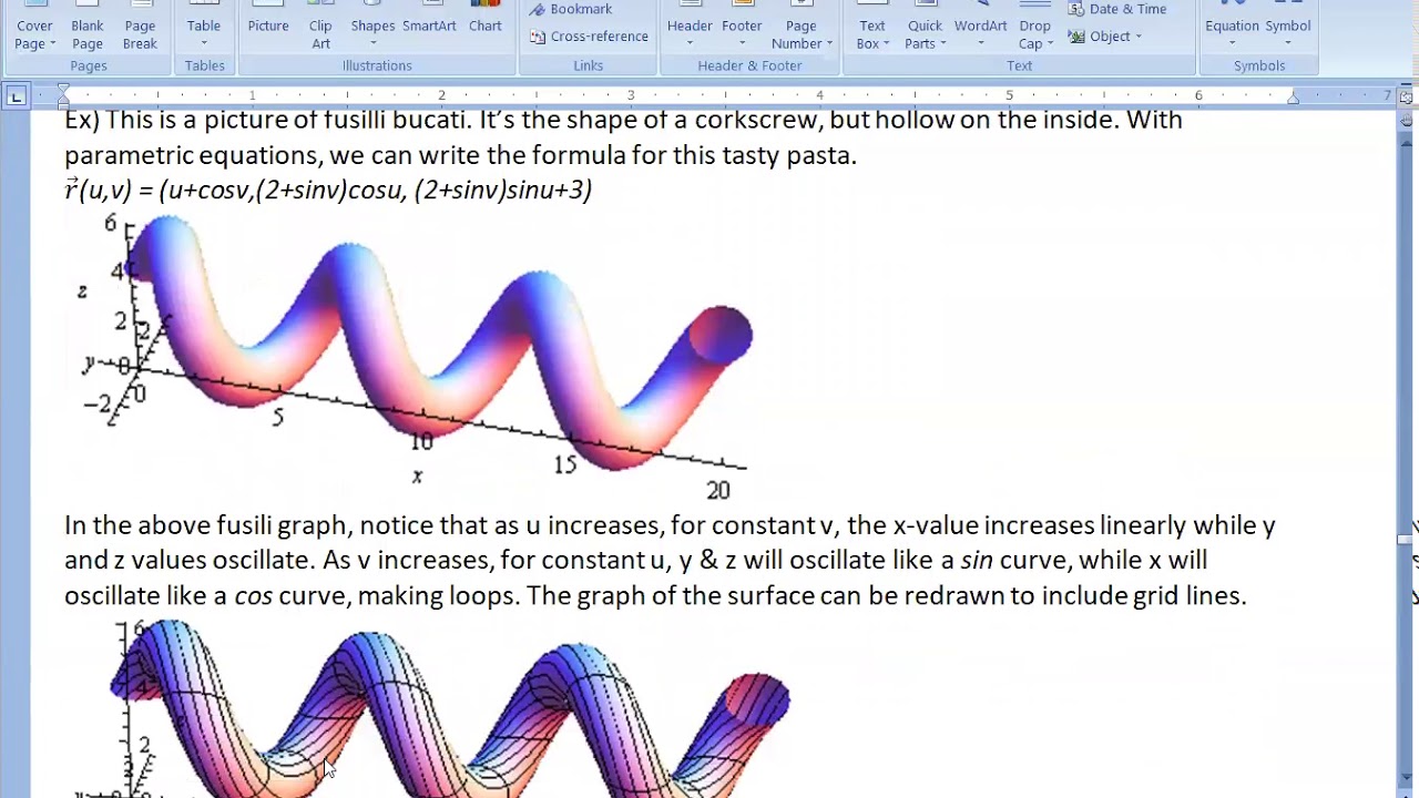 Calculus 3 Parametric Surfaces Intro Youtube