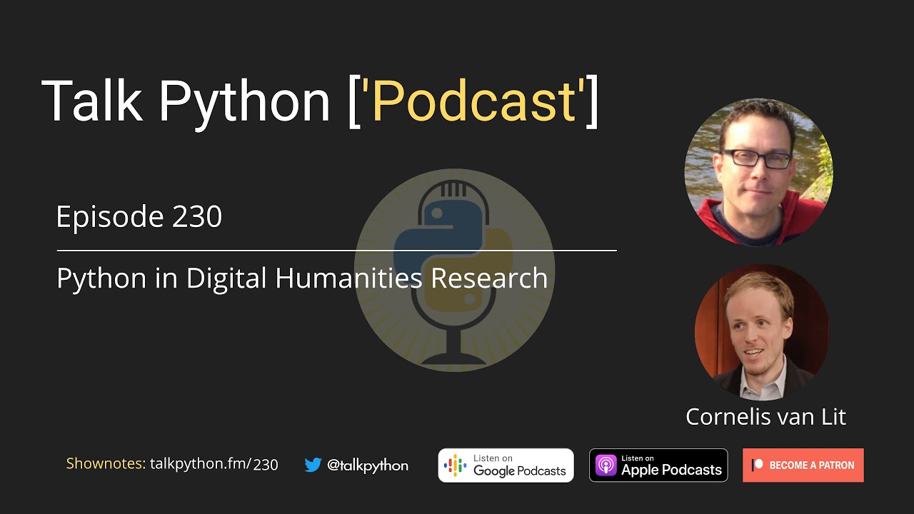 230 Python In Digital Humanities Research Youtube