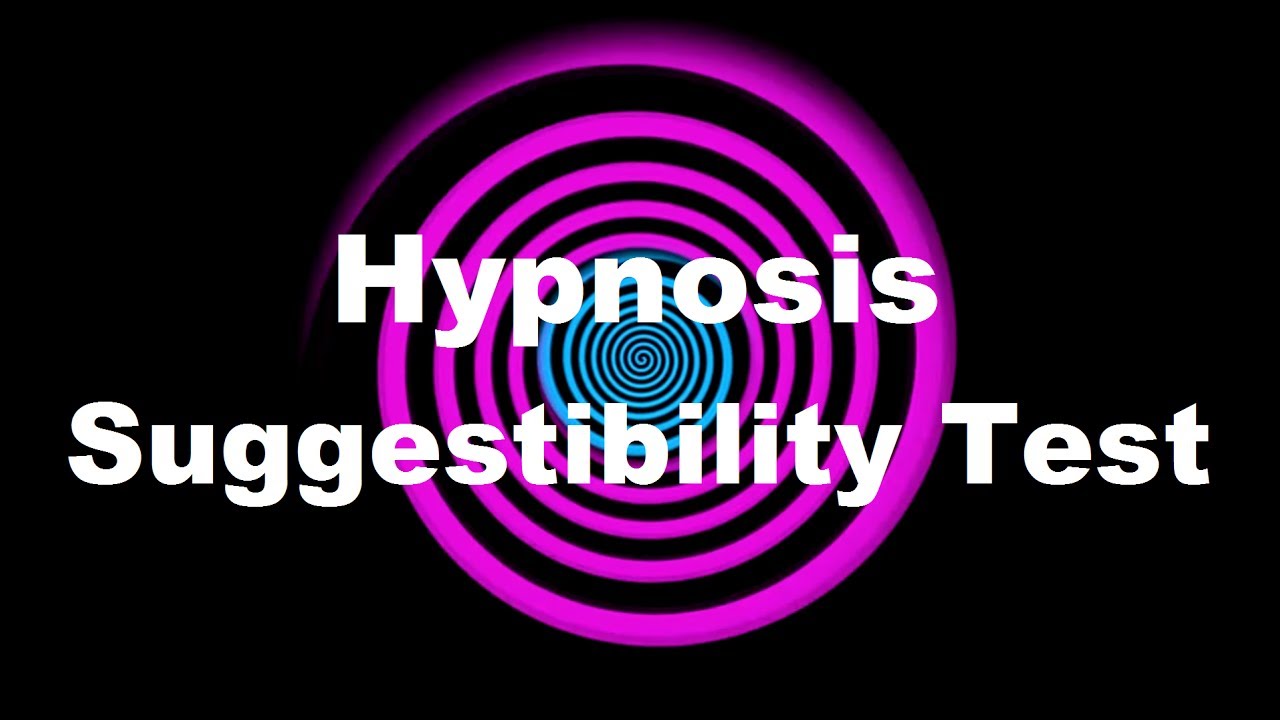 Hypnosis Suggestibility Test Youtube