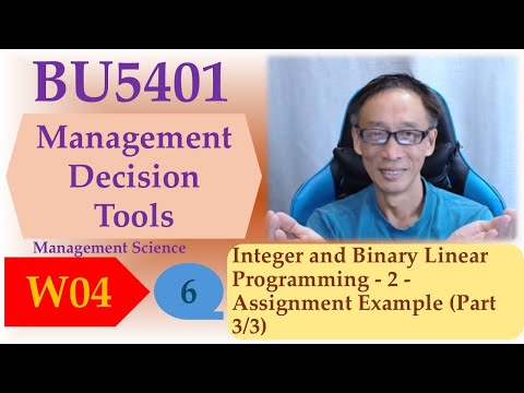 Integer And Binary Linear Programming 2 Assignment Example Part 3