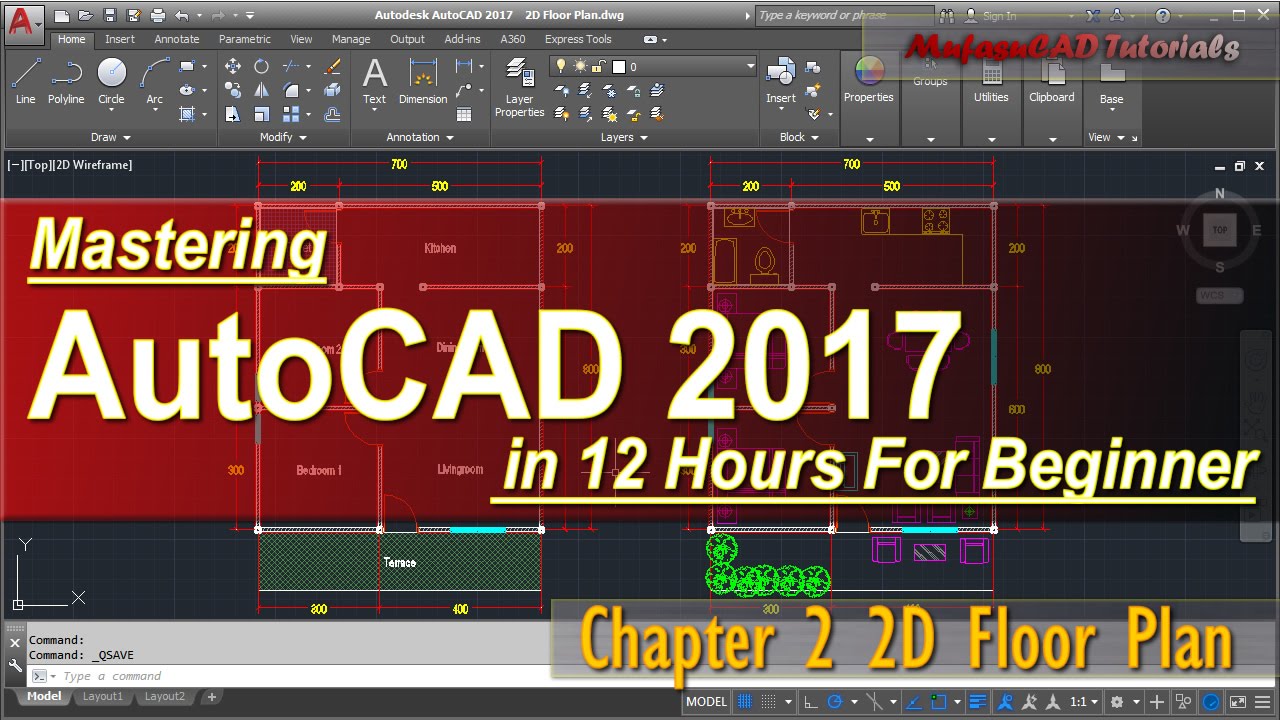 28 House Plan Style Autocad Architectural House 2d Plan Tutorial For