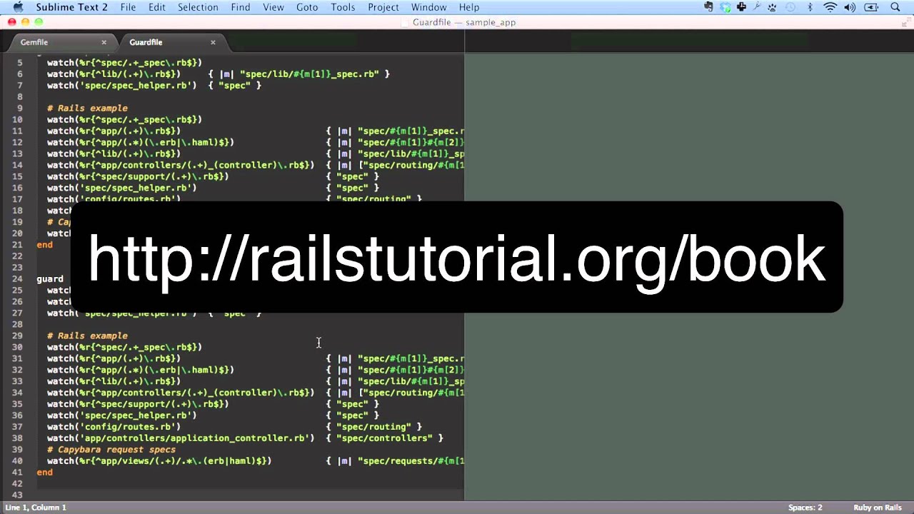 Ruby On Rails Tutorial Advanced Setup Youtube
