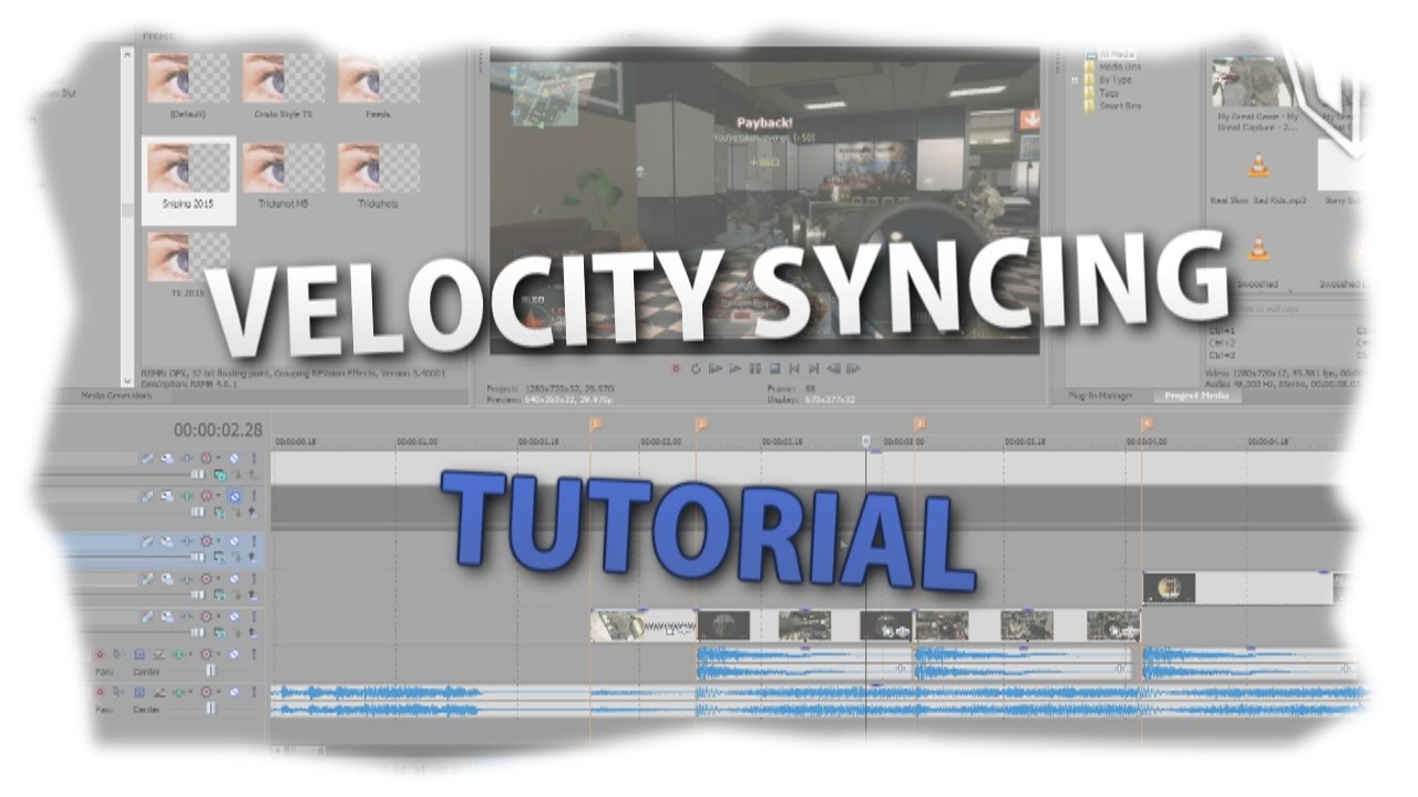 Sony Vegas Velocity Syncing Tutorial Youtube