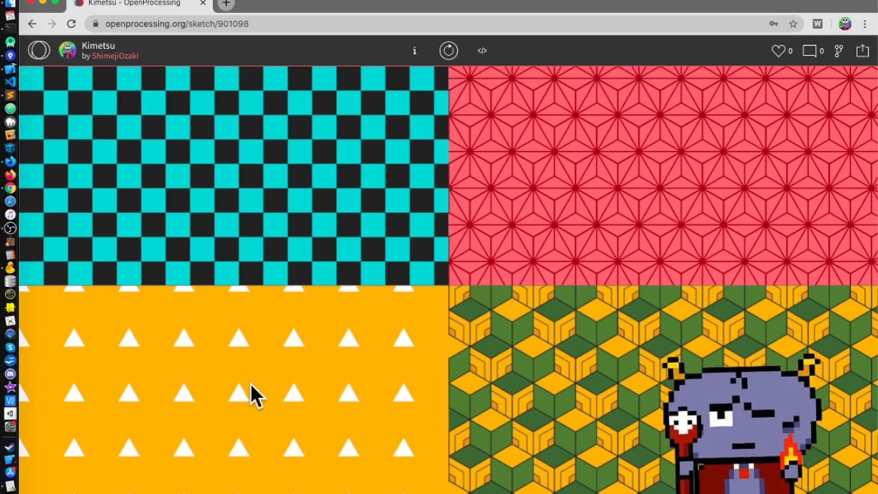 Openprocessing 2重for文を使う 01 Youtube