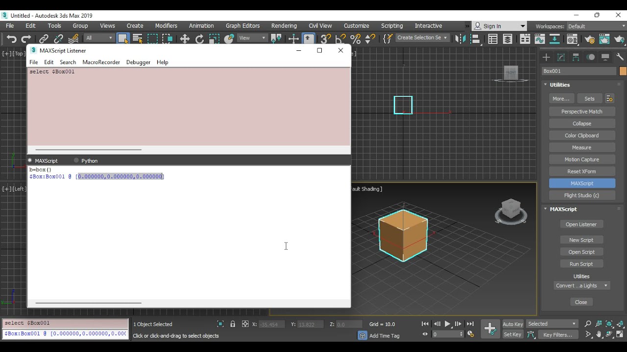Maxscript 001 Introduction Youtube