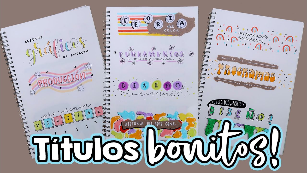 Titulos Bonitos Lettering Quieres Aprender Hacer Tus Títulos Bonitos