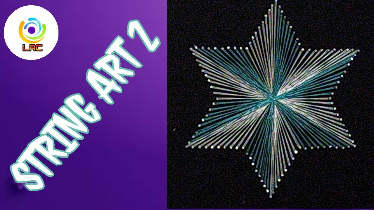 String Art 2 Thread Pattern 2 Youtube