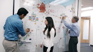 Magnetic Dry Erase Whiteboard Map