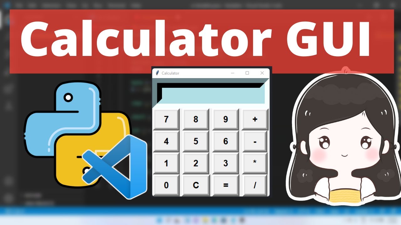 Python Calculator With Gui Using Tkinter In Visual Studio Code Youtube