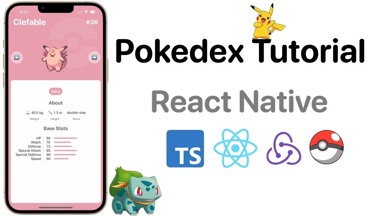 React Native Tutorial Para Pincipiantes Pokedex Youtube