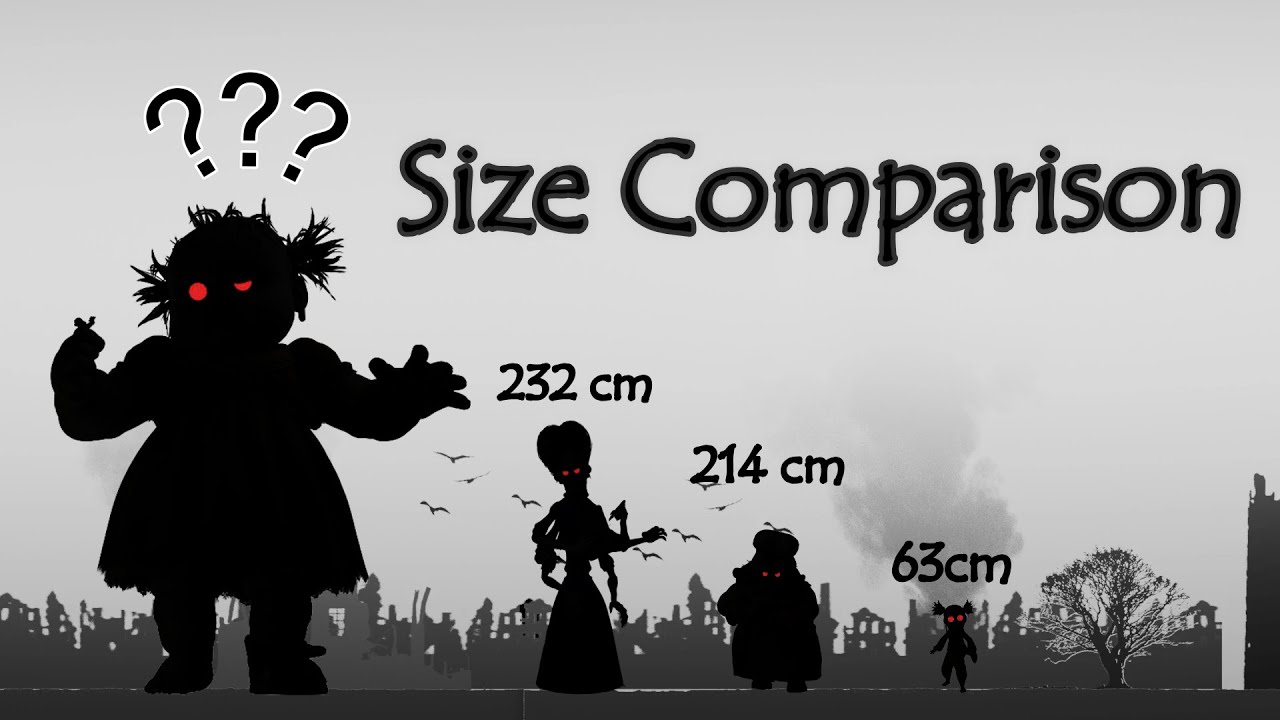 Little Nightmares Size Comparison All Characters Youtube