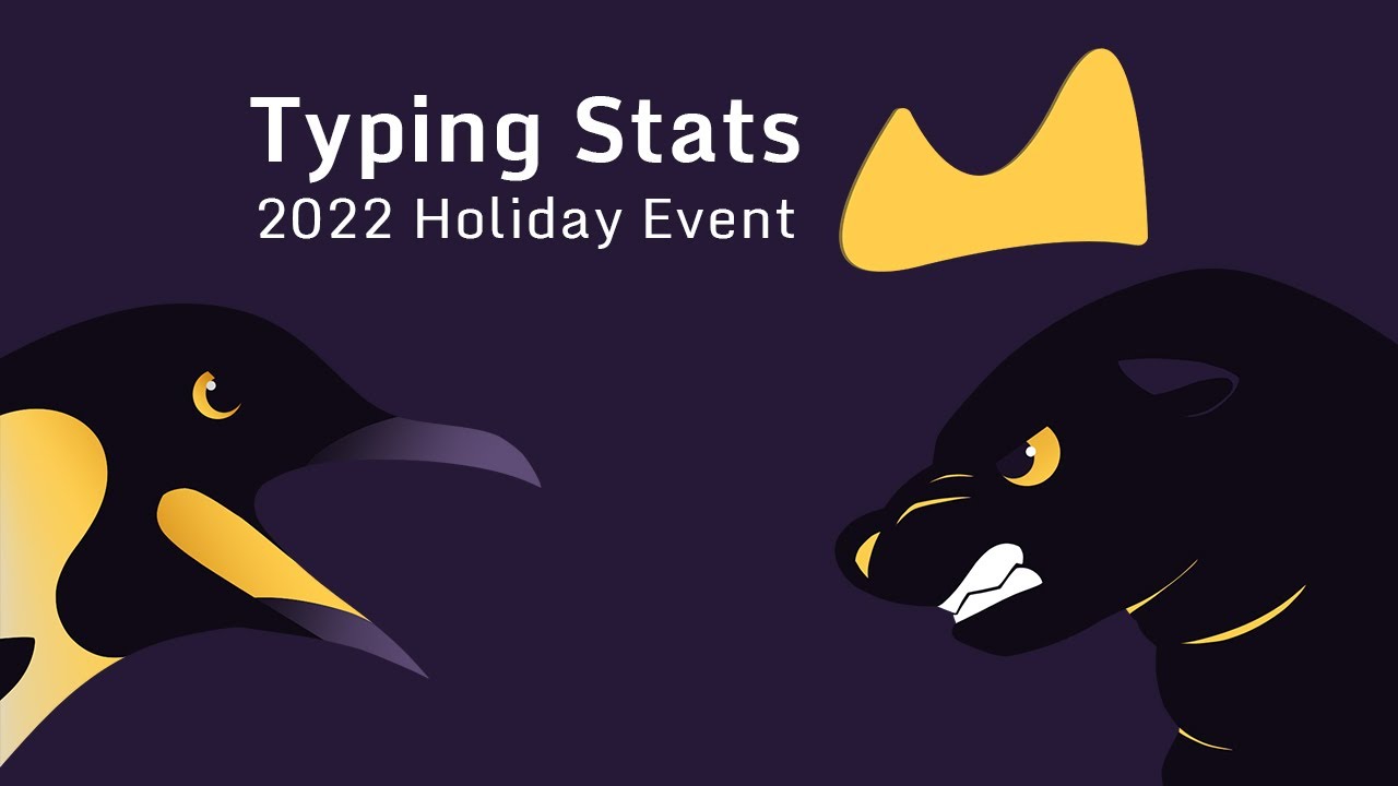 Typing Stats 2022 Holiday Event Youtube