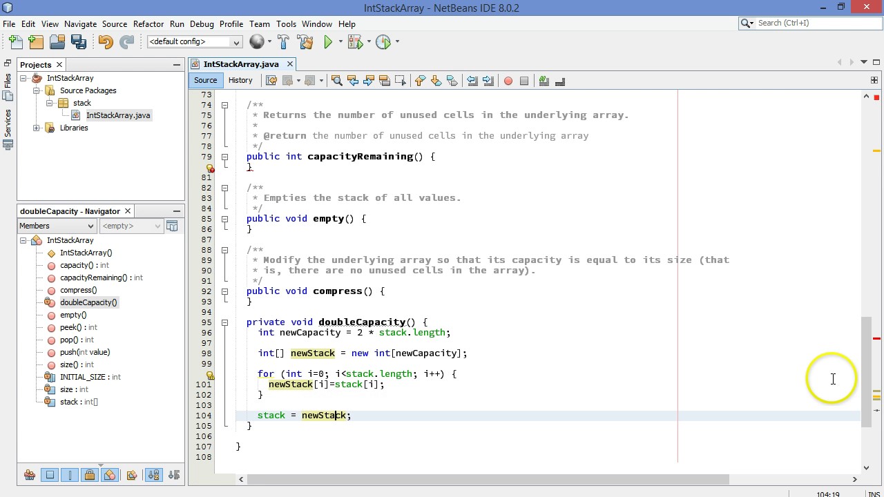 Implementation Of Stack Using Array In C Programming Algorithm How