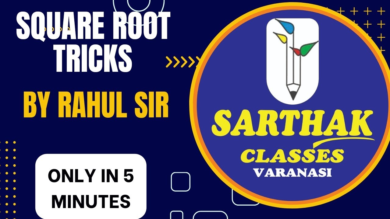 Square Root Tricks Mathematics Youtube