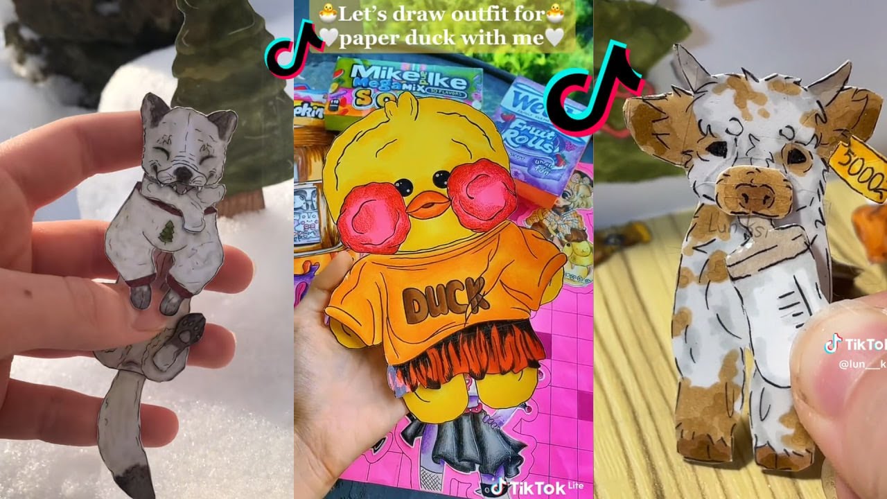 Paper Animals Diy Tiktok Compilation 1 Youtube