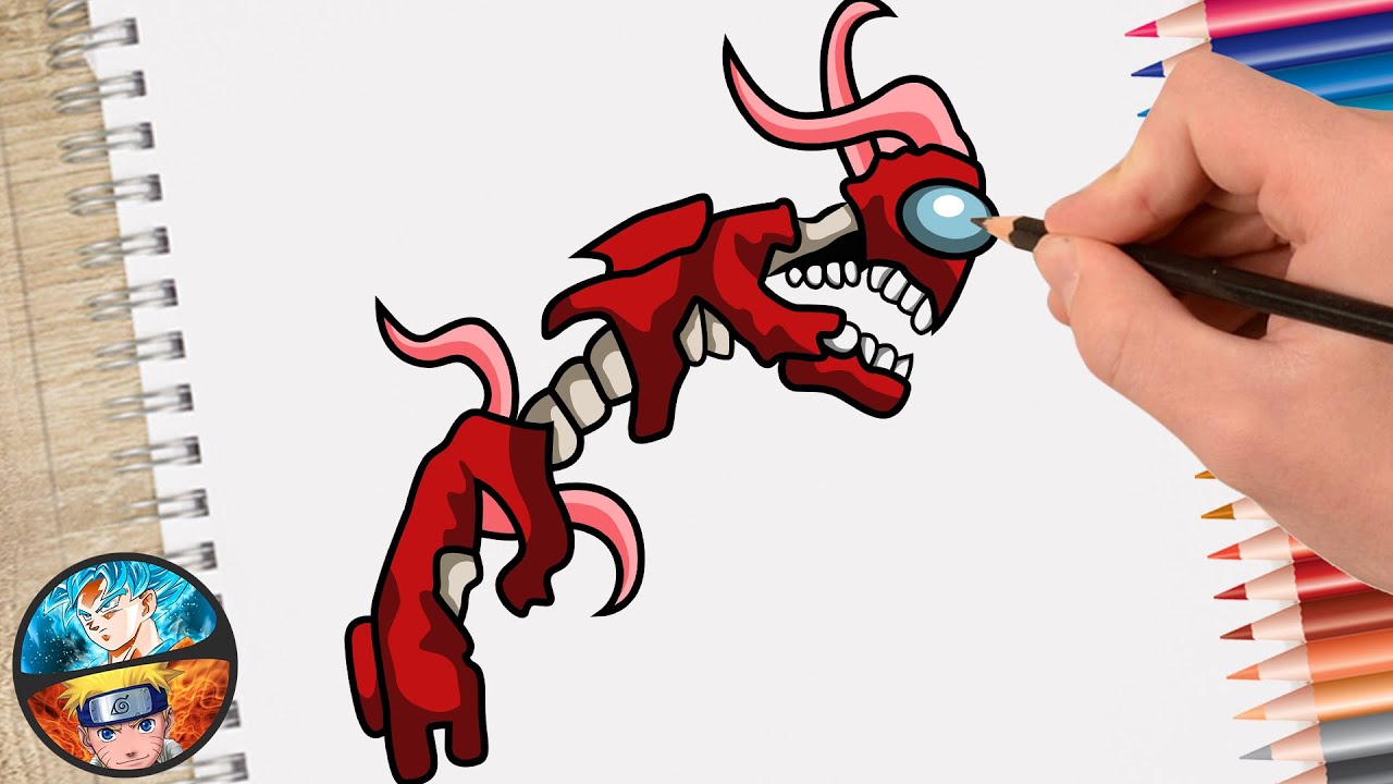 Como Dibujar A Redd De Among Us El Impostor Supremo Dibujos Youtube