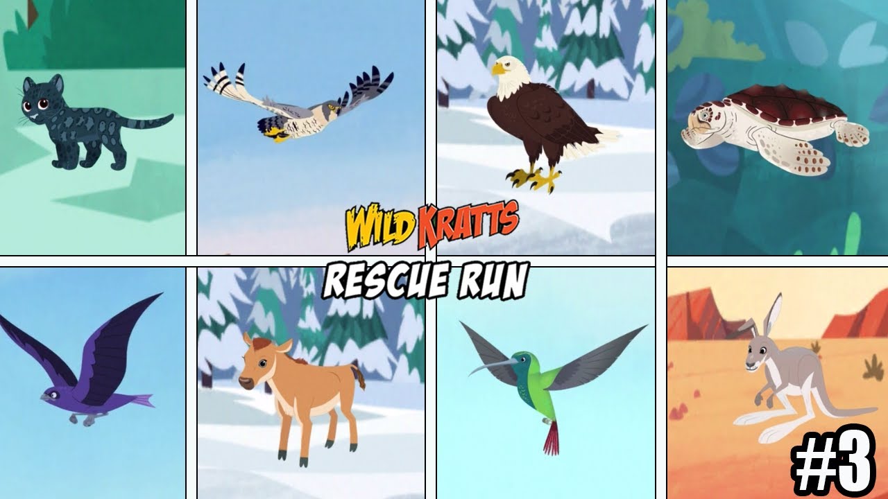 Wild Kratts Rescue Run Collect All Creaturepedia Part 3 Youtube