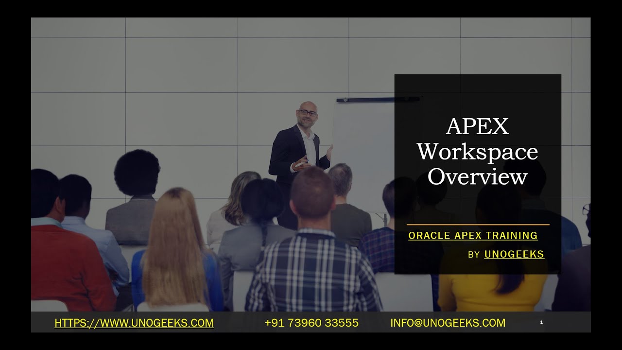 Oracle Apex Training Apex Workspace Overview Oracle Apex Course