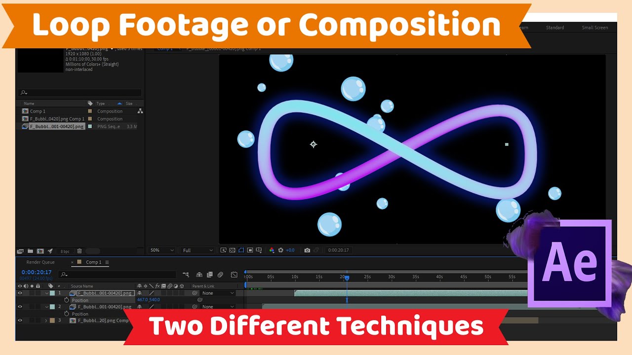 After Effects Tutorial How To Loop Footage Or Composition Or Video
