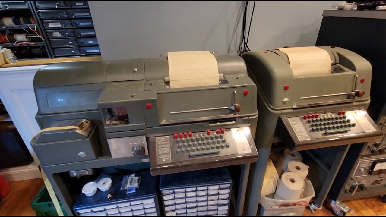 Teletypes Models 28 Asr And 28 Ksr Youtube