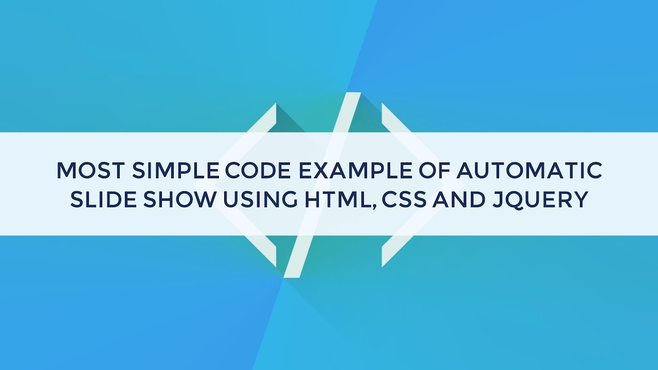 Image Slideshow In Html Css Code Automatic At Bruce Green Blog