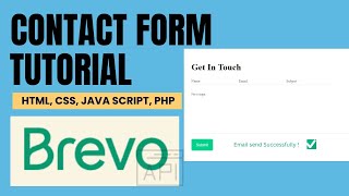 Creating A Contact Form With Brevo Api Using Html Css Javascript And ...