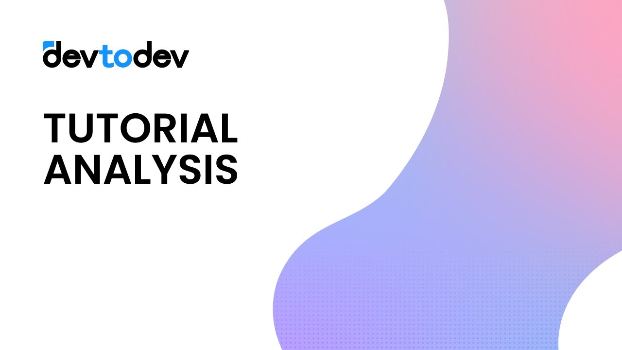 Devtodev Tutorial Analysis Youtube