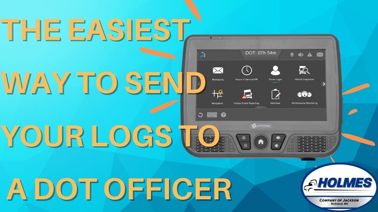 How To Send E Logs To A Dot Officer Using Omnitracs Youtube