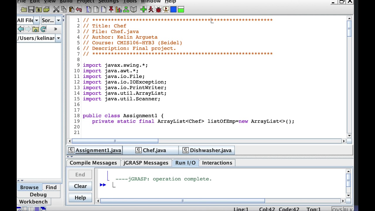 Intro To Java Using Jgrasp Youtube