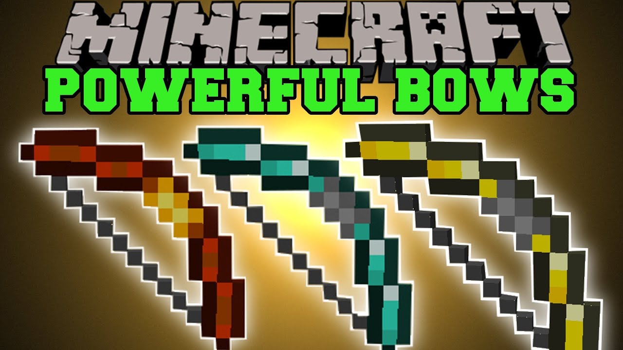 Minecraft Powerful Bows Multiple Epic Bows To Choose From More