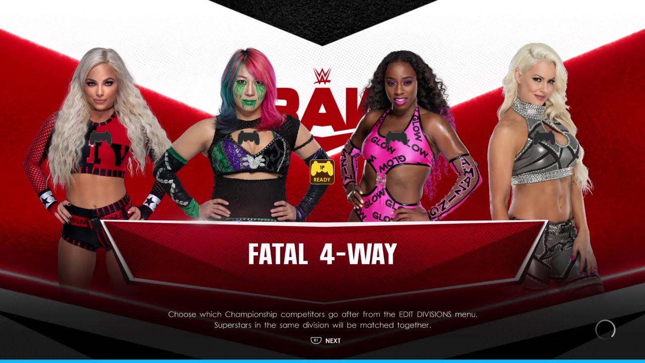 Wwe Fatal 4 Way Match Asuka Naomi Liv Morgan Maryse Youtube