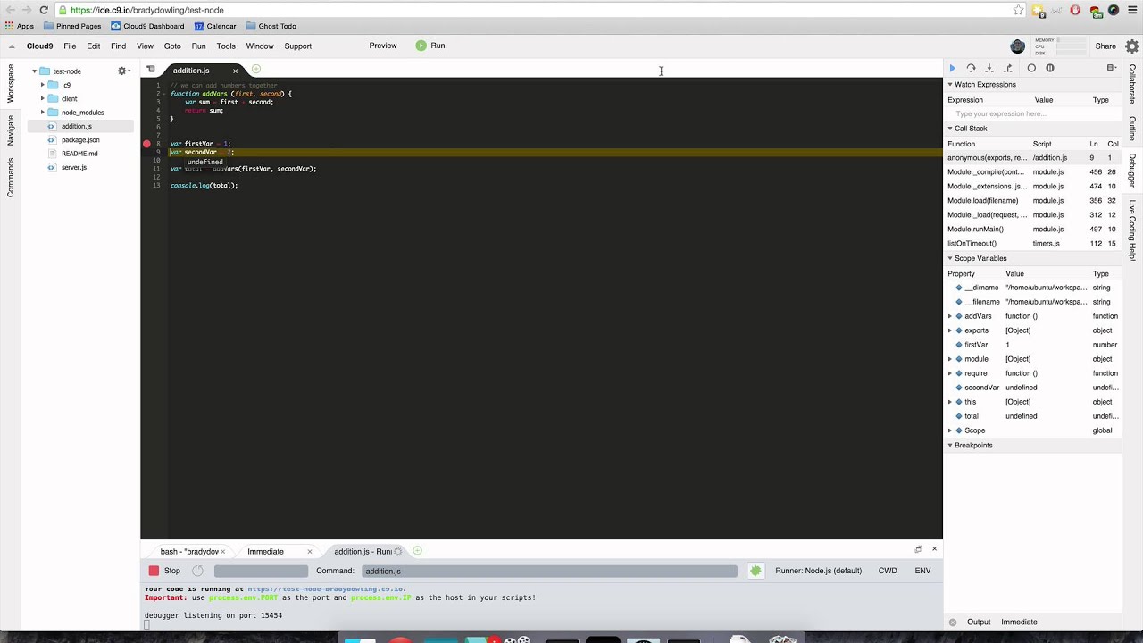 Debugging Basics Node Youtube