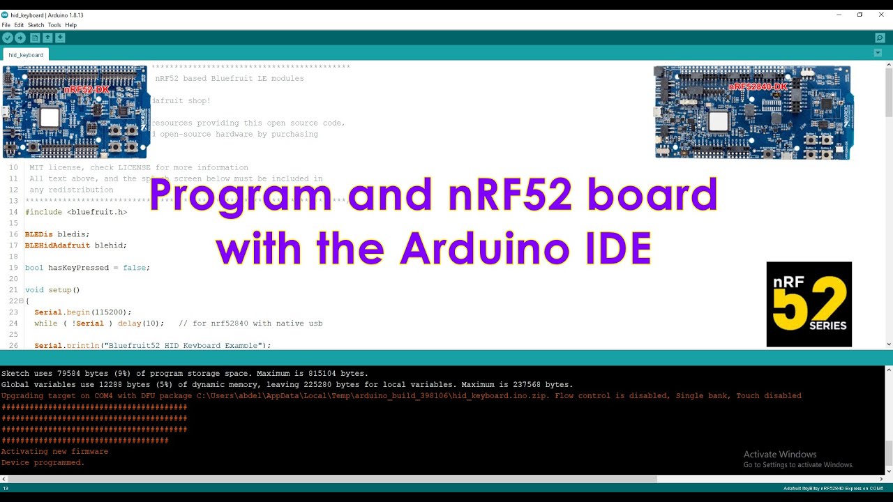 Make An Nrf52 Soc Programmable With The Arduino Ide Testing With An