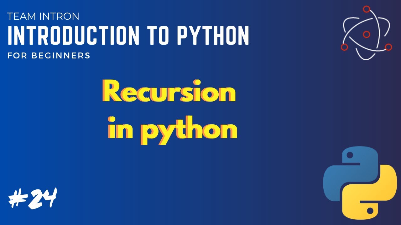 Recursion In Python Youtube