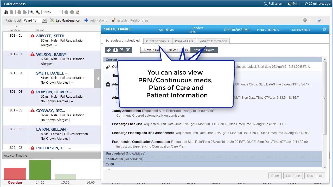 Carecompass Managing Activities Youtube