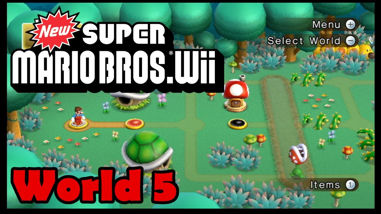 New Super Mario Bros Wii 100 Walkthrough World 5 Youtube