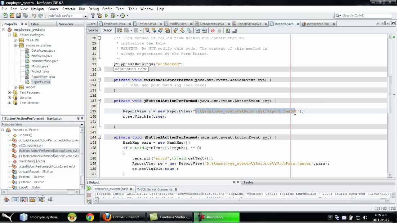 How To Generate Reports In Java Programs Using I Report Sinhala Youtube