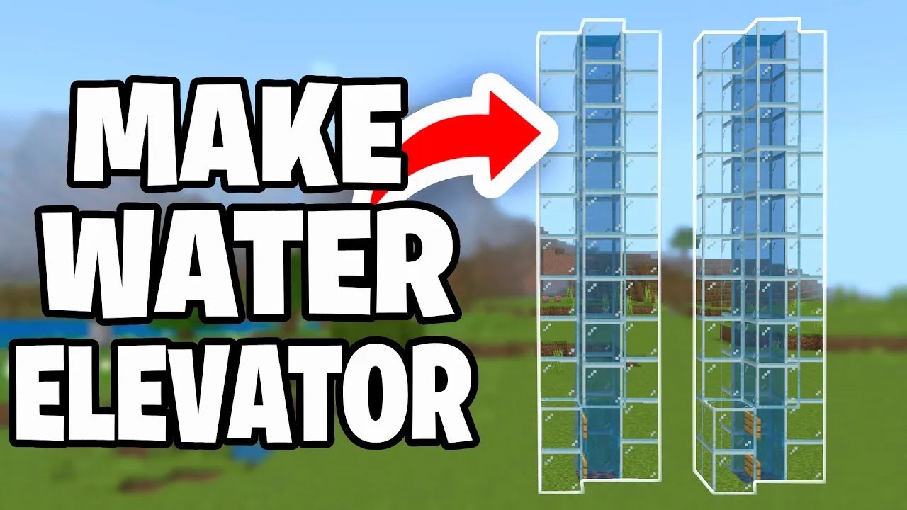 How To Make A Water Elevator In Minecraft Bedrock Android Ios Xbox