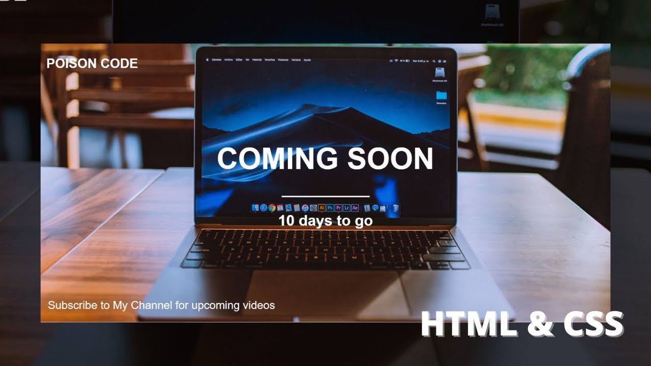 How To Make Responsive Coming Soon Page Using Only Html Css