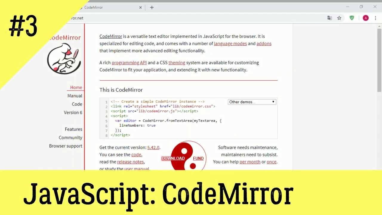 Codemirror Youtube