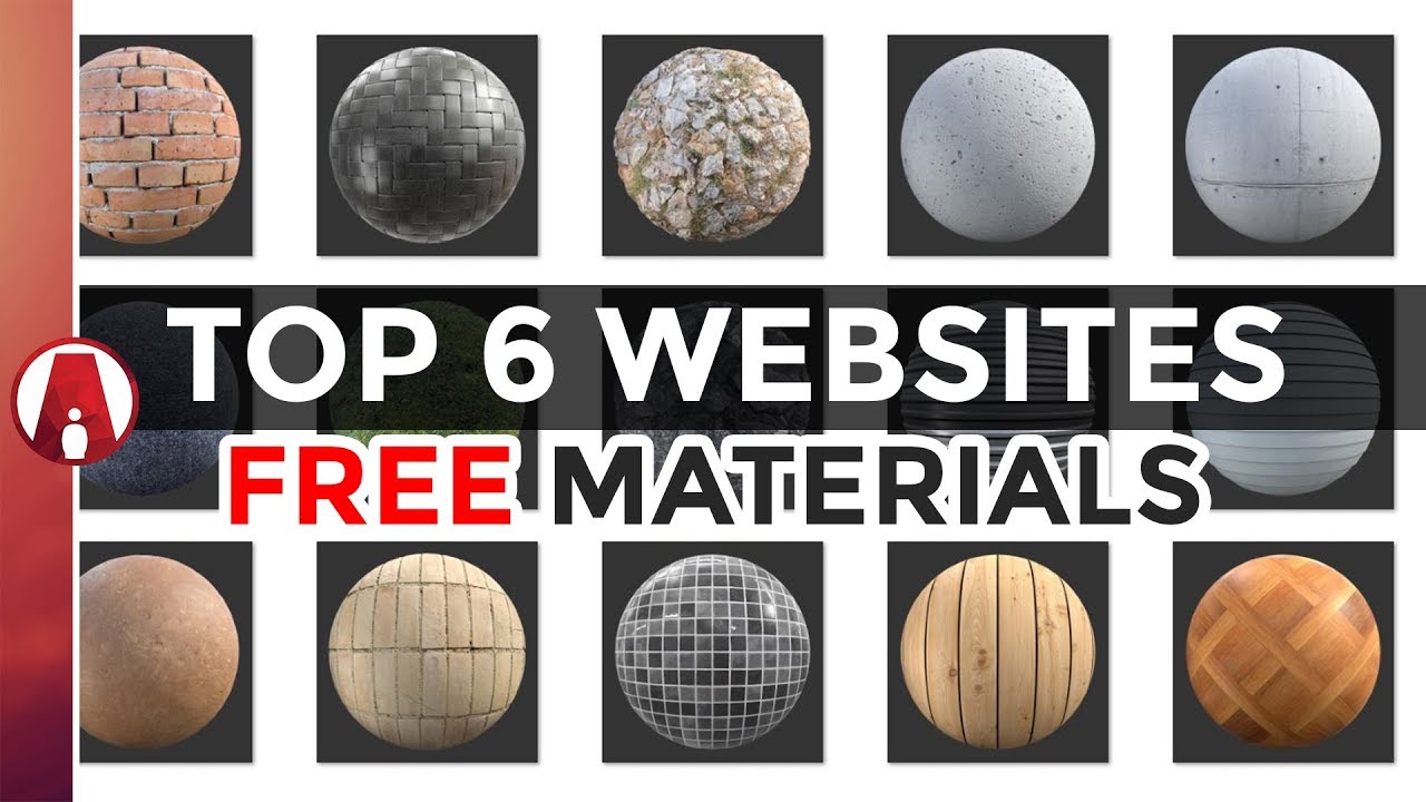 Top 6 Websites For Free Textures And Materials Pbr Youtube