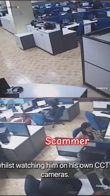 Confronting A Scammer On His Own Cctv Cameras Scammer Scamawareness
