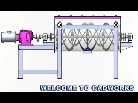 Ribbon Blender Mixer Animation Youtube