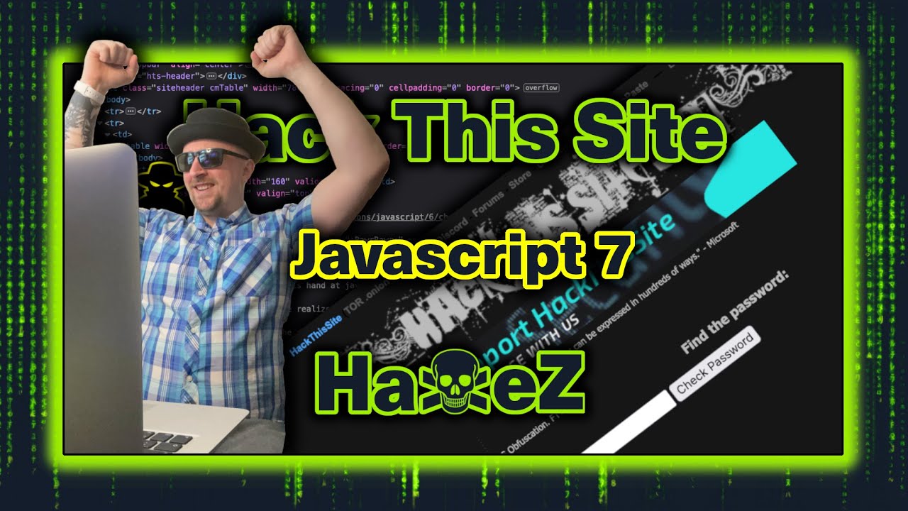 Hack This Site Javascript Mission Level 7 Youtube