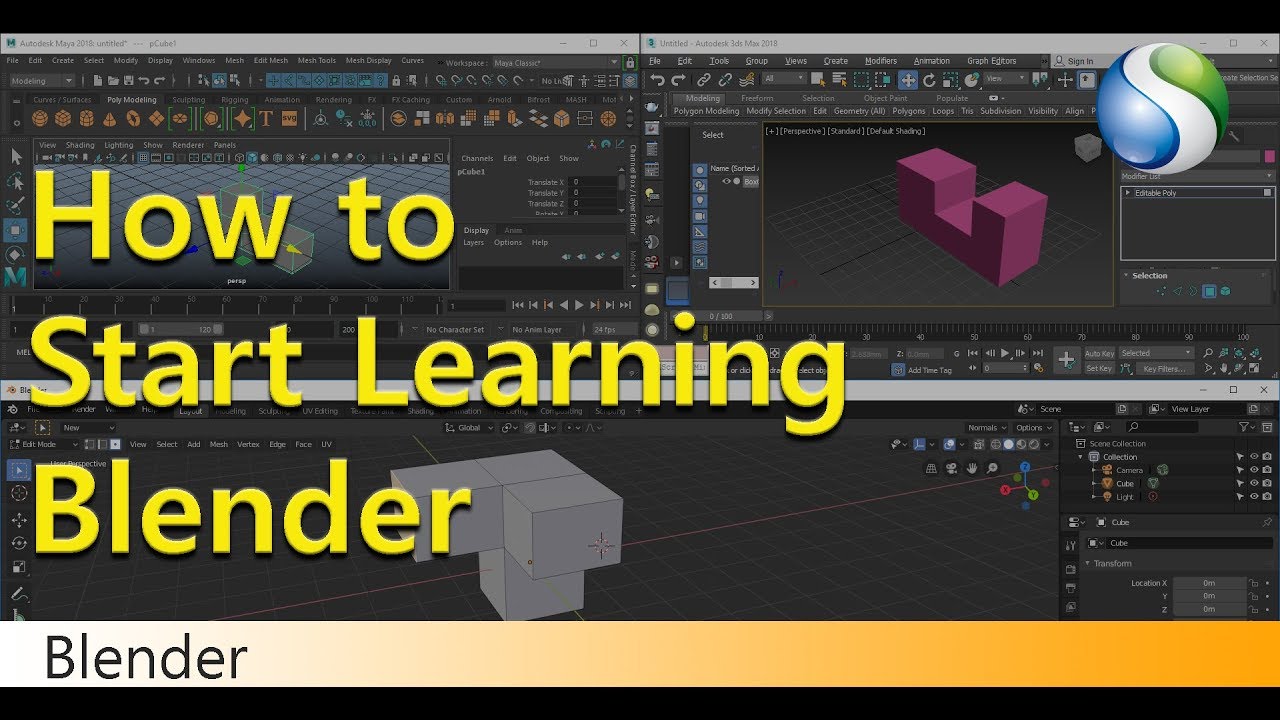 How To Start Learning Blender Youtube