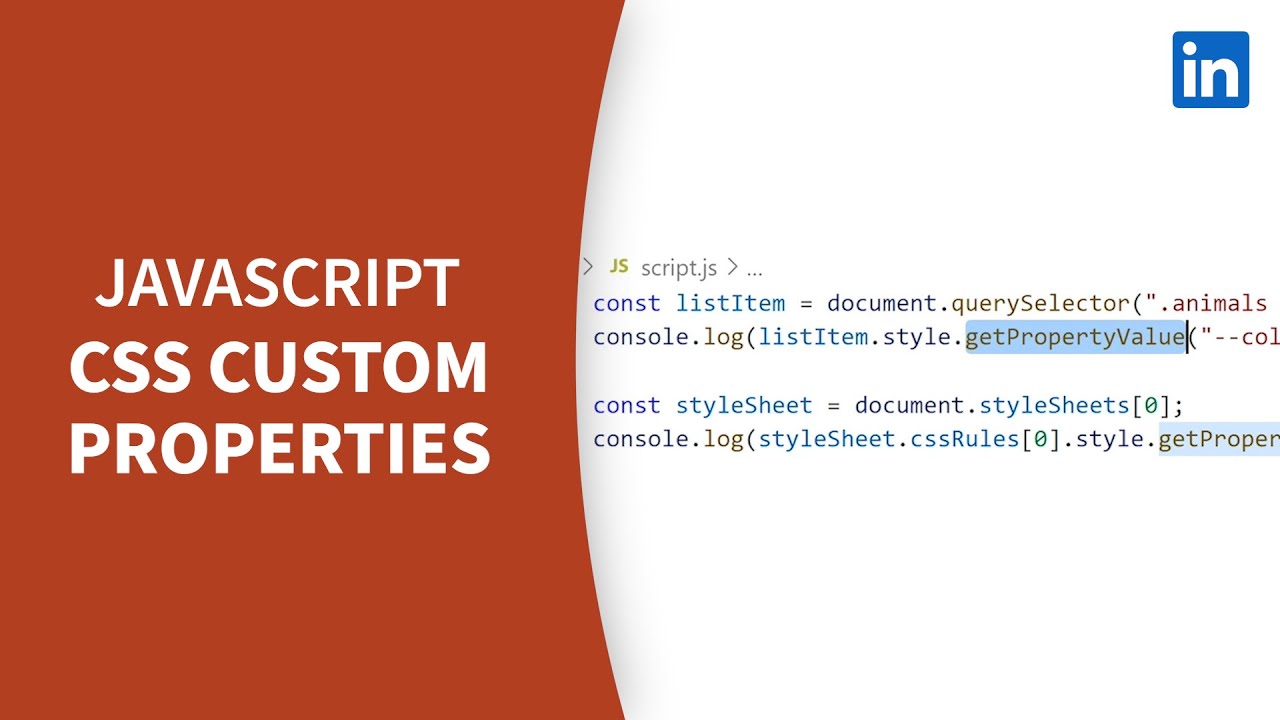 Javascript Tutorial Explore Custom Properties In Css Youtube